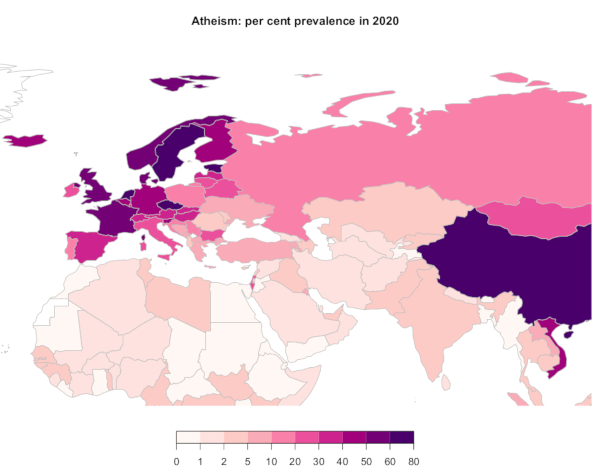 Religiosity and atheism in 2020 | Colin Mathers
